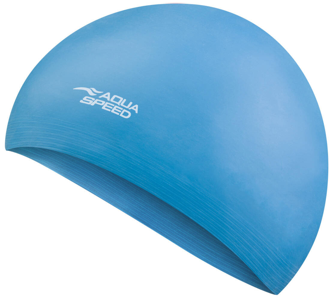Latex swim cap Aqua Speed Soft Latex 01 - blue Blue | ALL ACCESSORIES ...