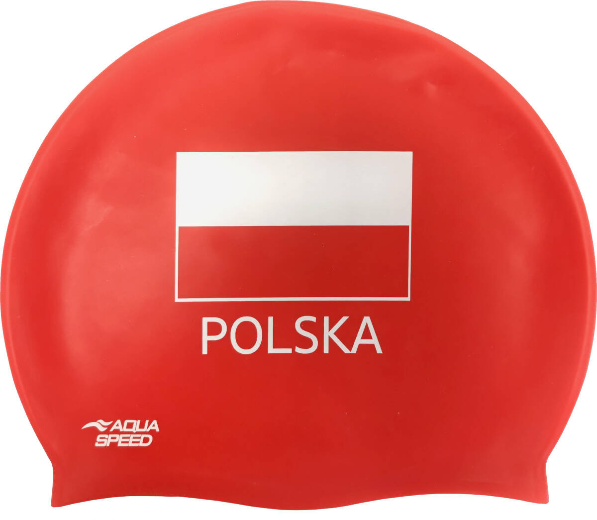 Swim cap Aqua Speed Print Poland - red | ALL ACCESSORIES \ Swim caps ...