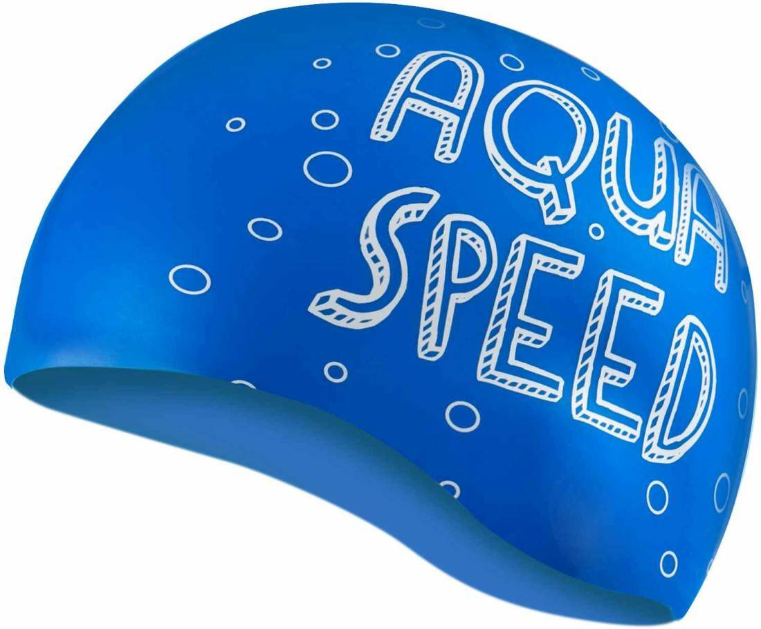 Swim cap for children Aqua Speed Kiddie Shark - blue | ALL ACCESSORIES ...